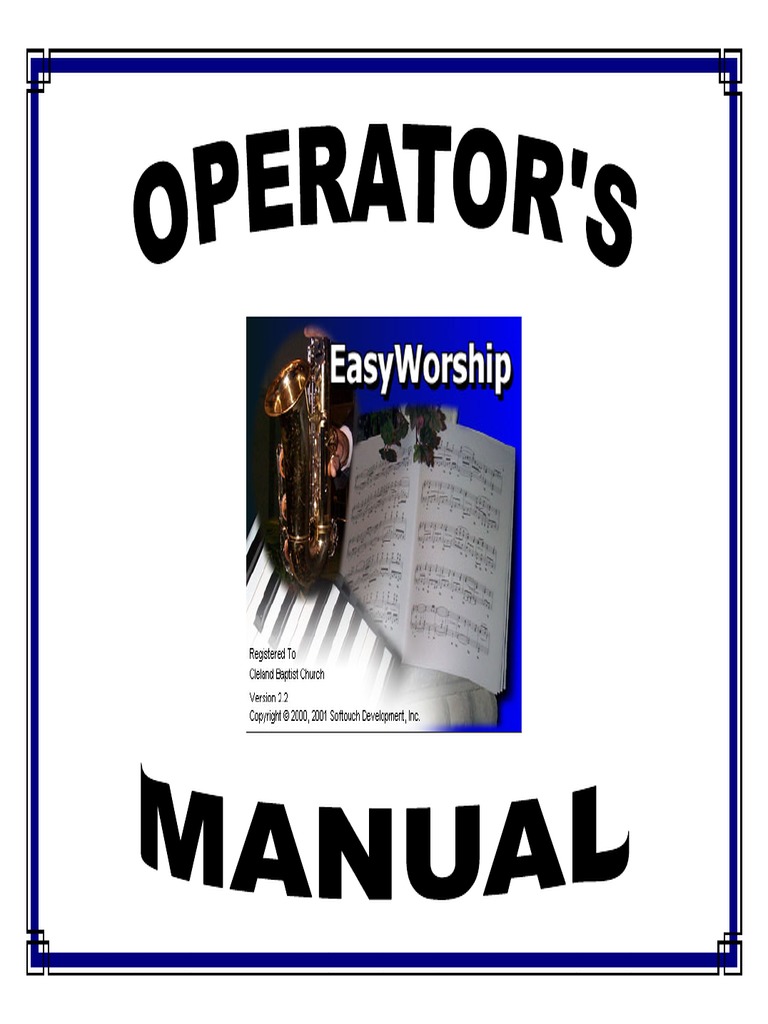 Easy Worship Tutorial | PDF | Icon (Computing) | Menu (Computing)