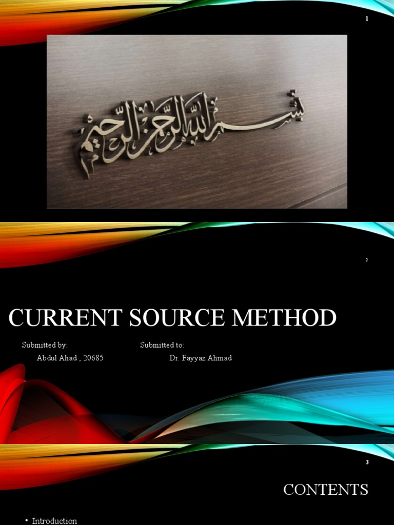 Current Source Method | PDF | Electrical Network | Voltage