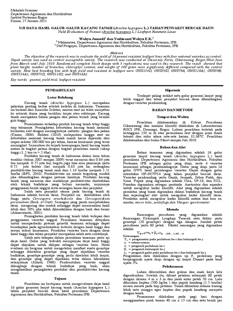 Microsoft Word - TPI Contoh Makalah Seminar Feb11. | PDF | Teknologi & Rekayasa