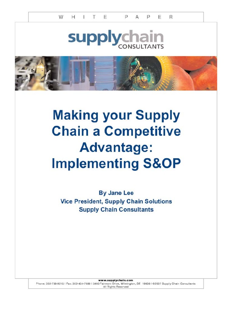 Making Supply Chain Competitive Advantage | Inventory | Business Process