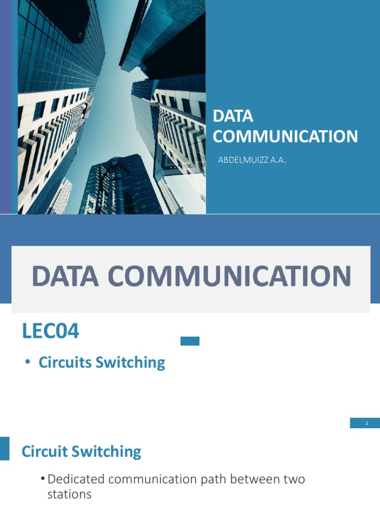 Lec 04 | PDF | Telephone Exchange | Computer Network Lec 04 | PDF | Telephone Exchange | Computer Network
