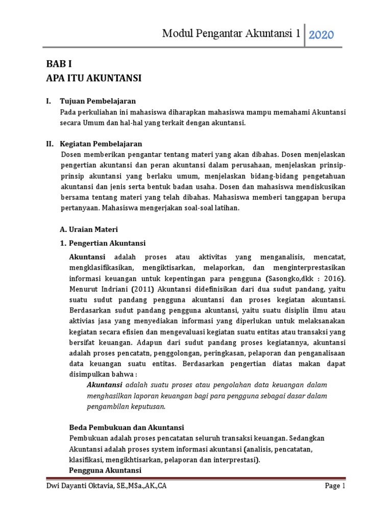 Modul Akuntansi | PDF
