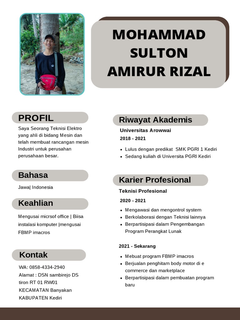 CV Sulton | PDF | Bisnis | Teknologi & Rekayasa