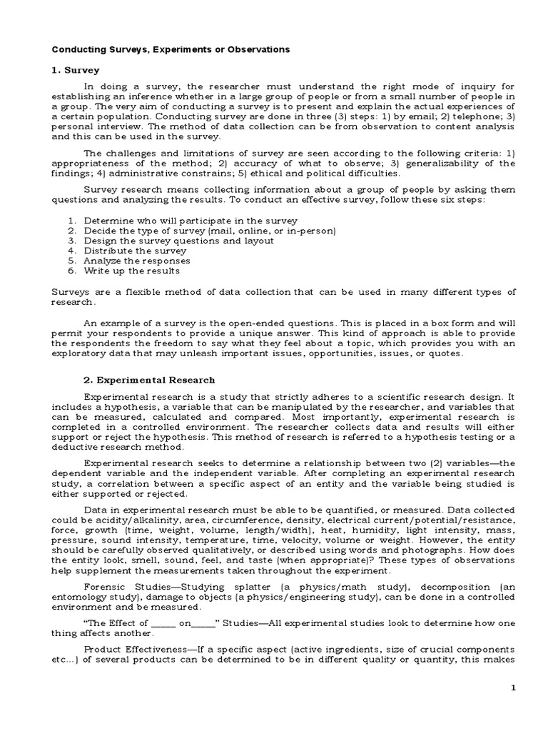 Topic 6 | PDF | Experiment | Scientific Method