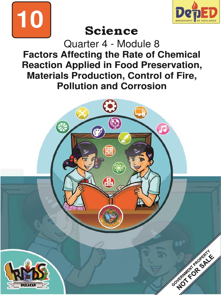 SCIENCE 10 Q4 Module 8 Factors Affecting The Rate of Chemical Reaction | PDF | Catalysis ...