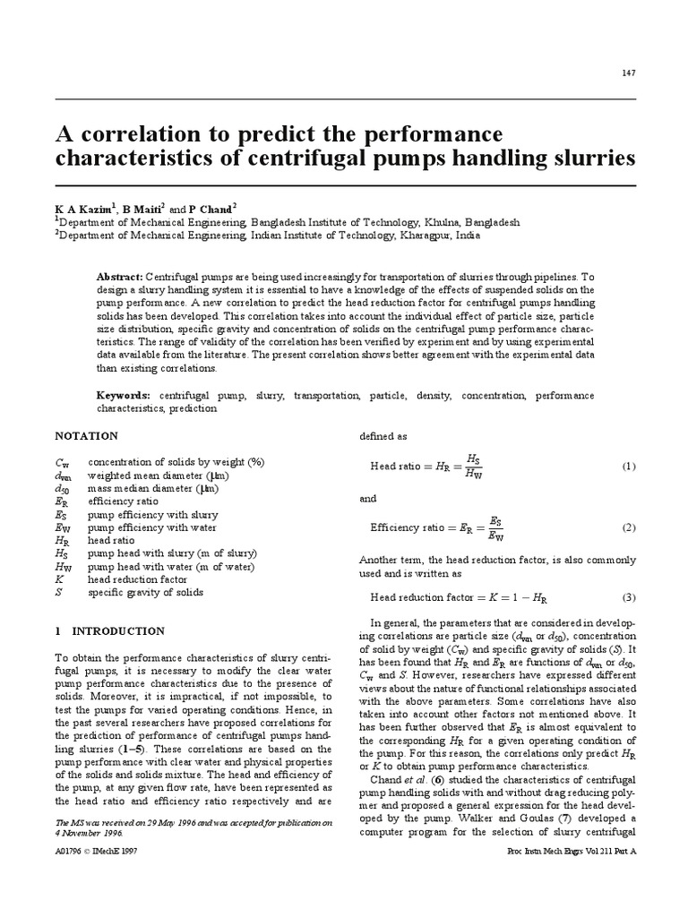 Predicting Centrifugal Pump Performance | PDF | Pump | Pressure Measurement