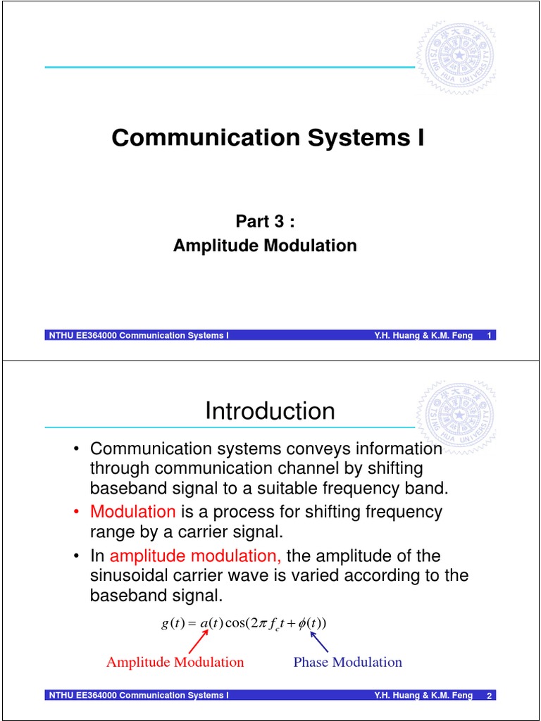 03 Amplitude Modulation Pdf Detector Radio Modulation
