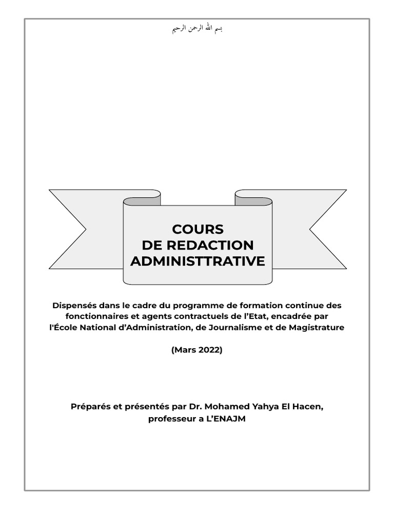 Redaction Administrative | PDF | Loi | Constitution