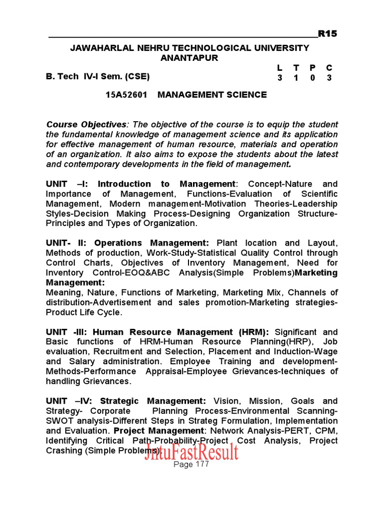 JNTUA-B.Tech.4-1 CSE-R15-SYLLABUS | PDF | Cryptography | Public Key Cryptography