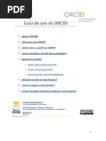Guía para Crear Un ORCID ID | PDF