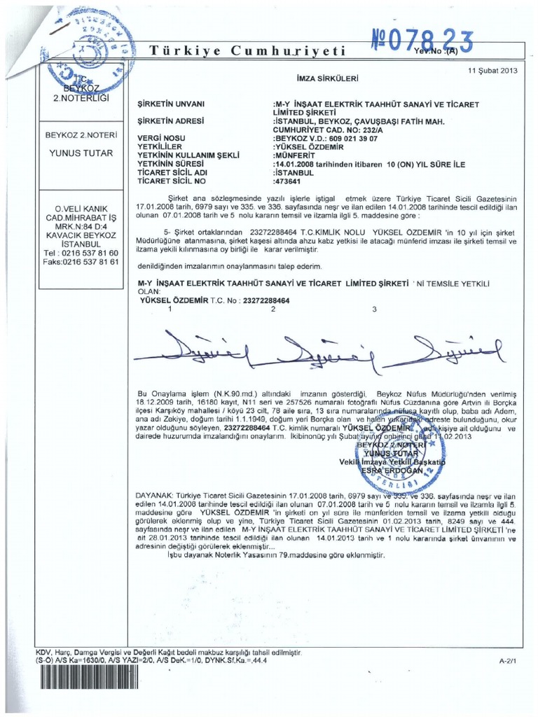 Imza Sirkuleri - 11 | PDF