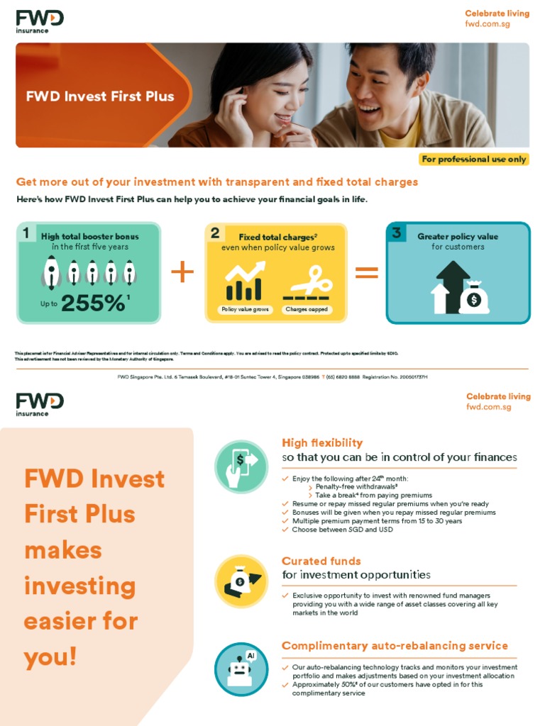 FWD Invest First Plus Overview | PDF | Insurance | Investing