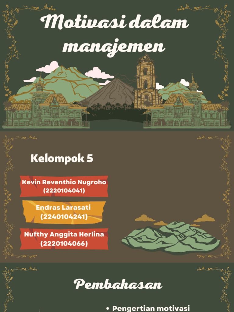 Kel.5 Pengamen (Motivasi Dalam Manajemen) | PDF | Karier & Perkembangan