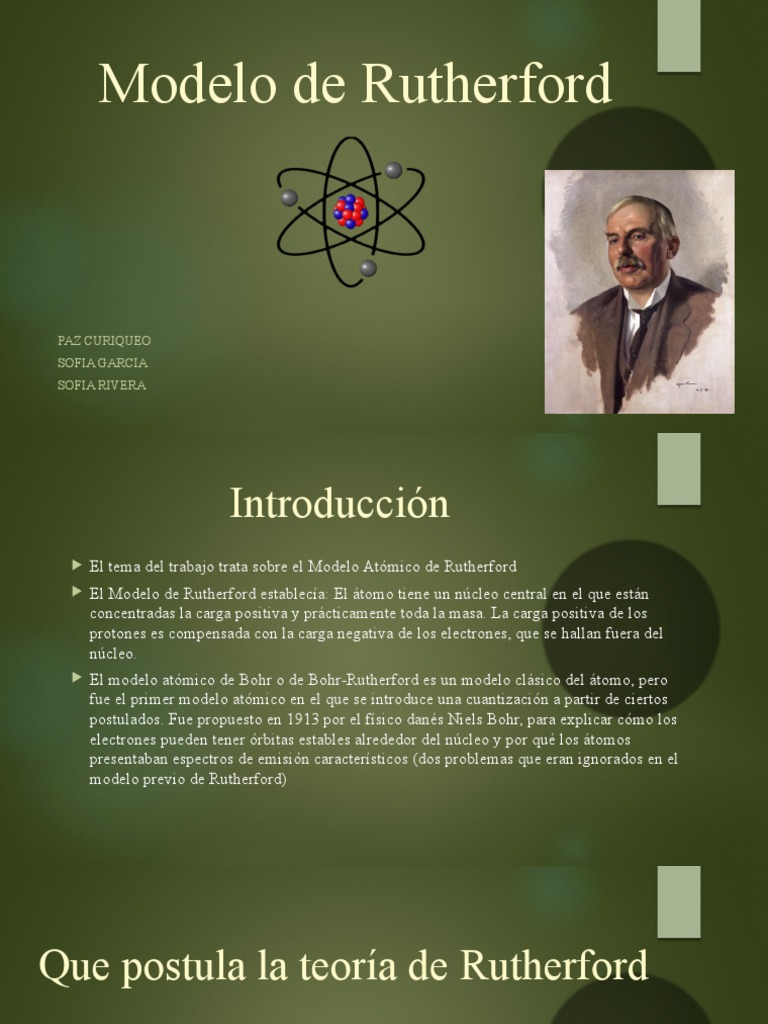 Modelo de Rutherford | PDF
