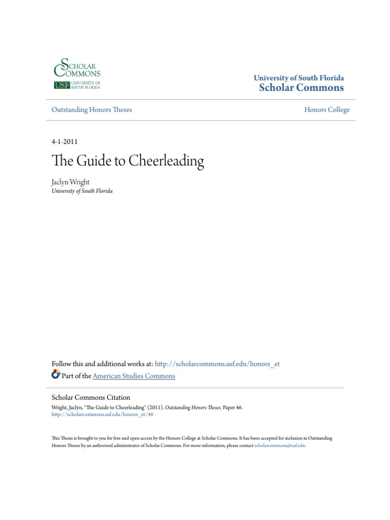 The Guide To Cheerleading | PDF | Cheerleading