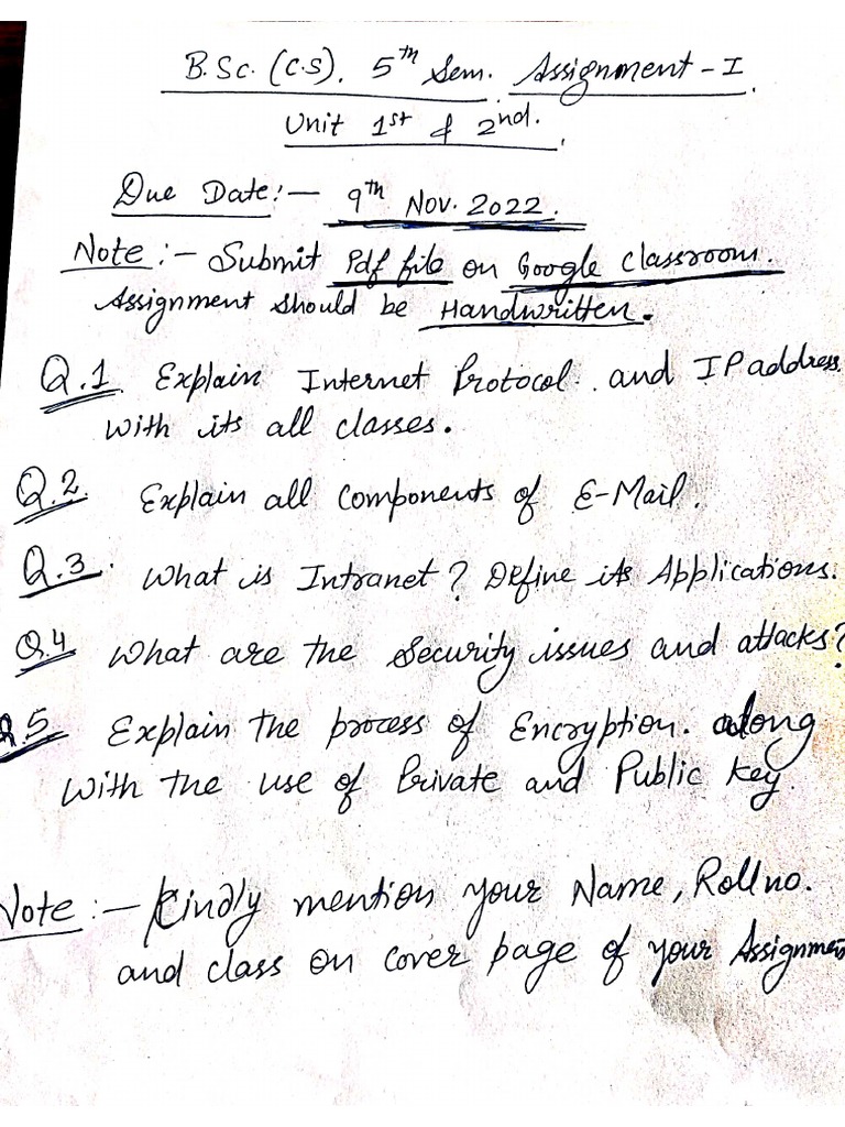INTERNET Assignment 1 | PDF