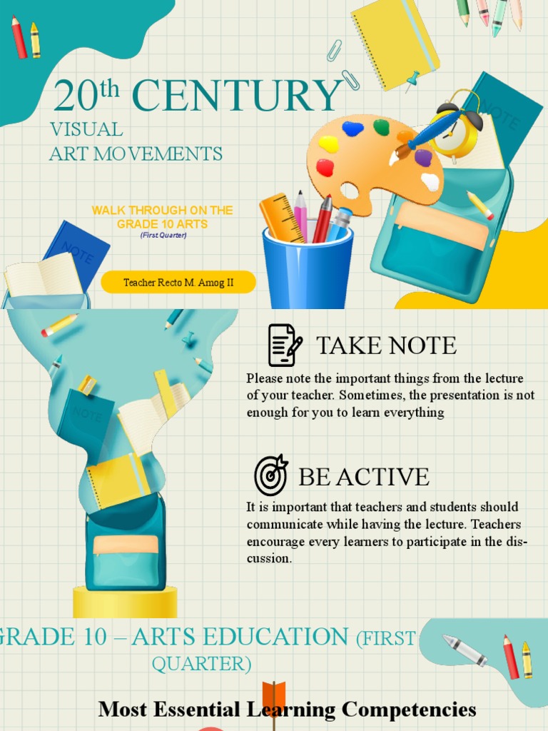 Twentieth Century Art Movements | PDF | Impressionism | Claude Monet