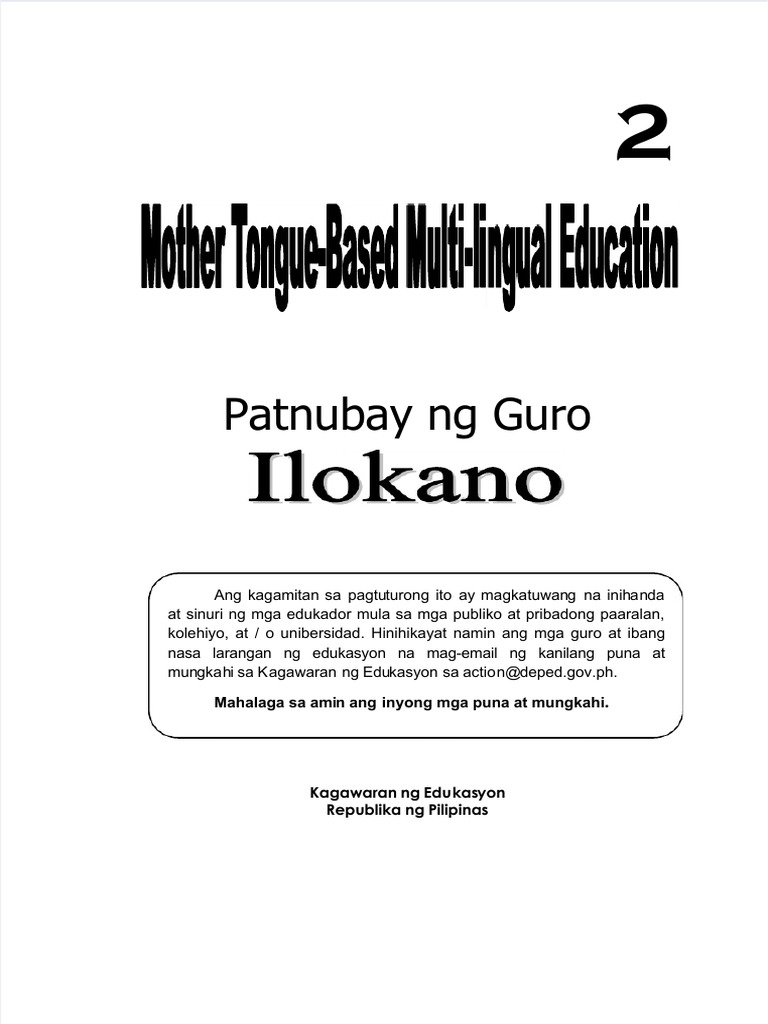 Ilokano MTB GR 2 TG | PDF