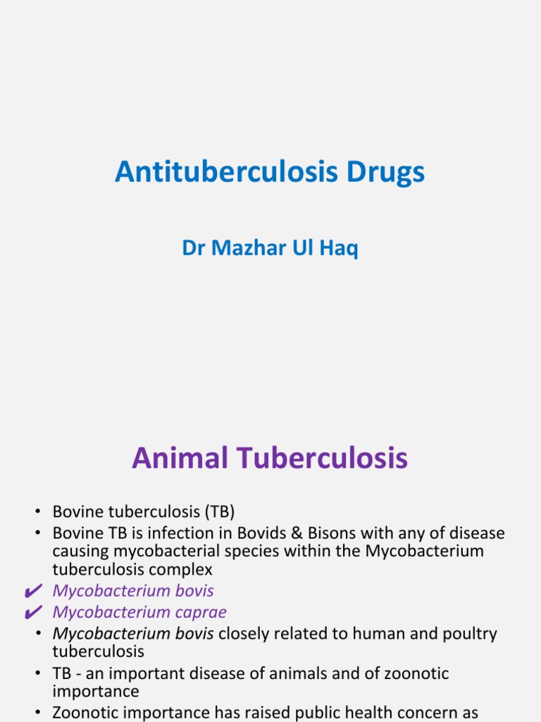 Anti Tb Drugs Pdf Tuberculosis Mycobacterium Tuberculosis
