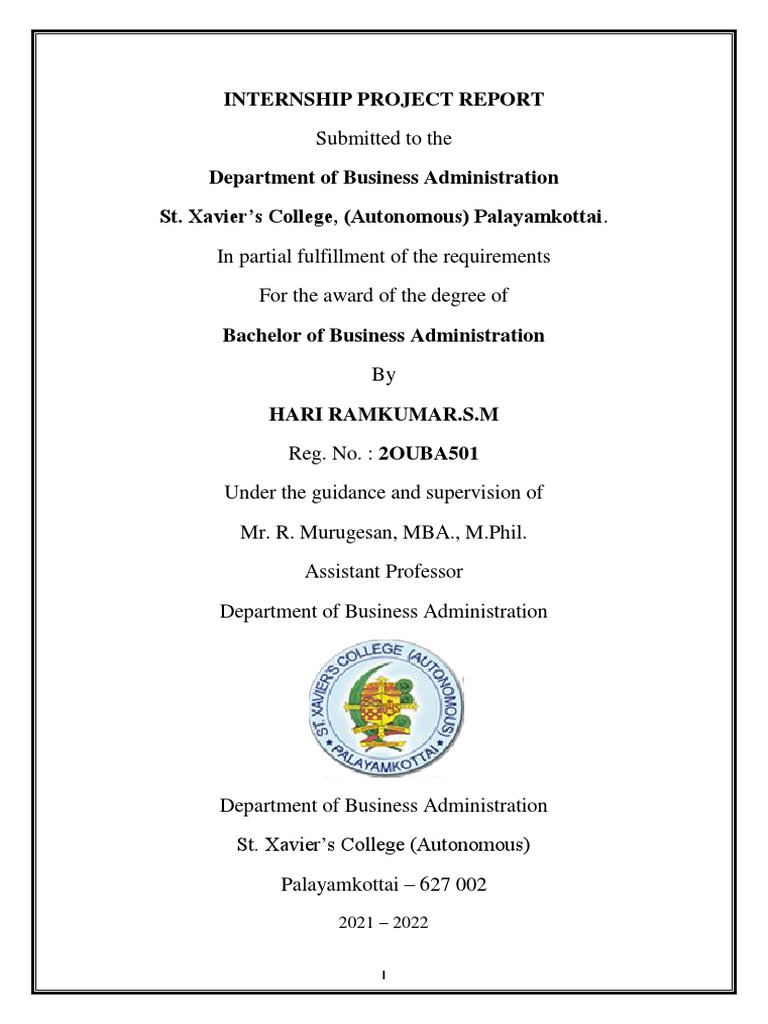 Internship Project Report | PDF | Motor Vehicle | Vehicles