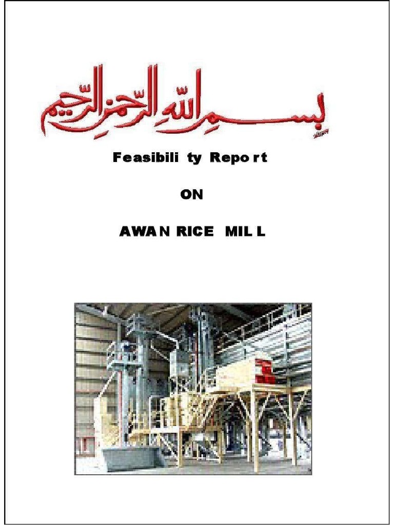 Feasibility of Rice Mill | PDF