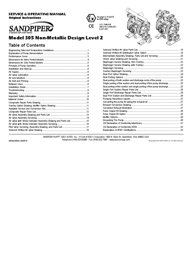 S 05 NMDL 2 SM | PDF | Pump | Valve