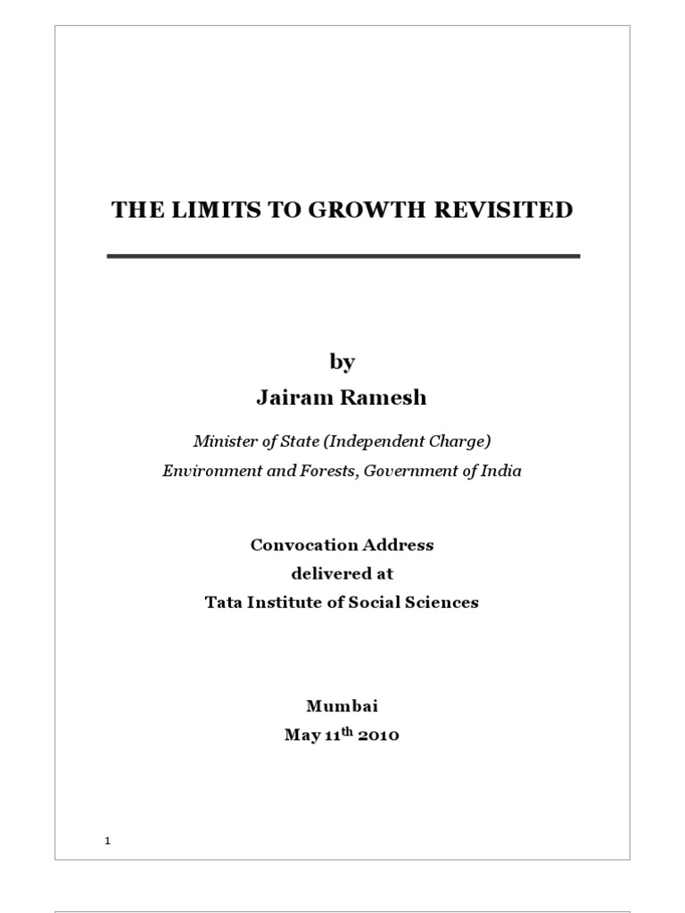 Limits To Growth | PDF