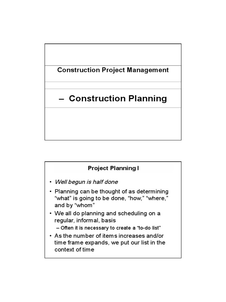 CPM - Construction Planning | PDF
