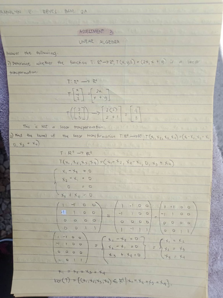 Linear Algebra | PDF