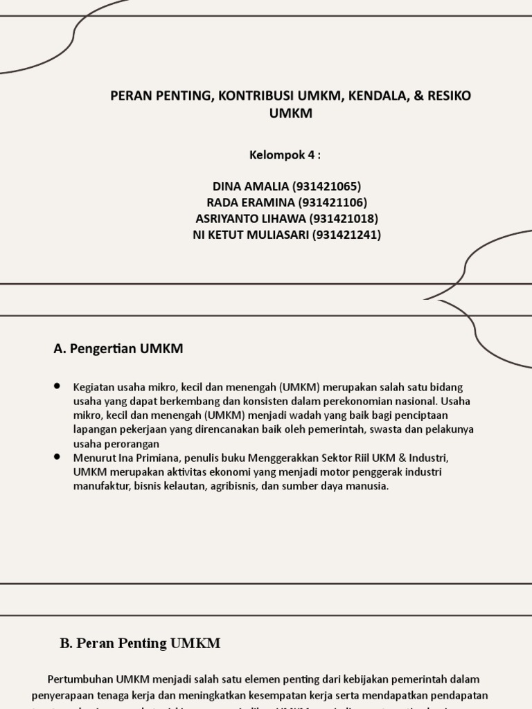 Literasi UMKM Kel 4 | PDF