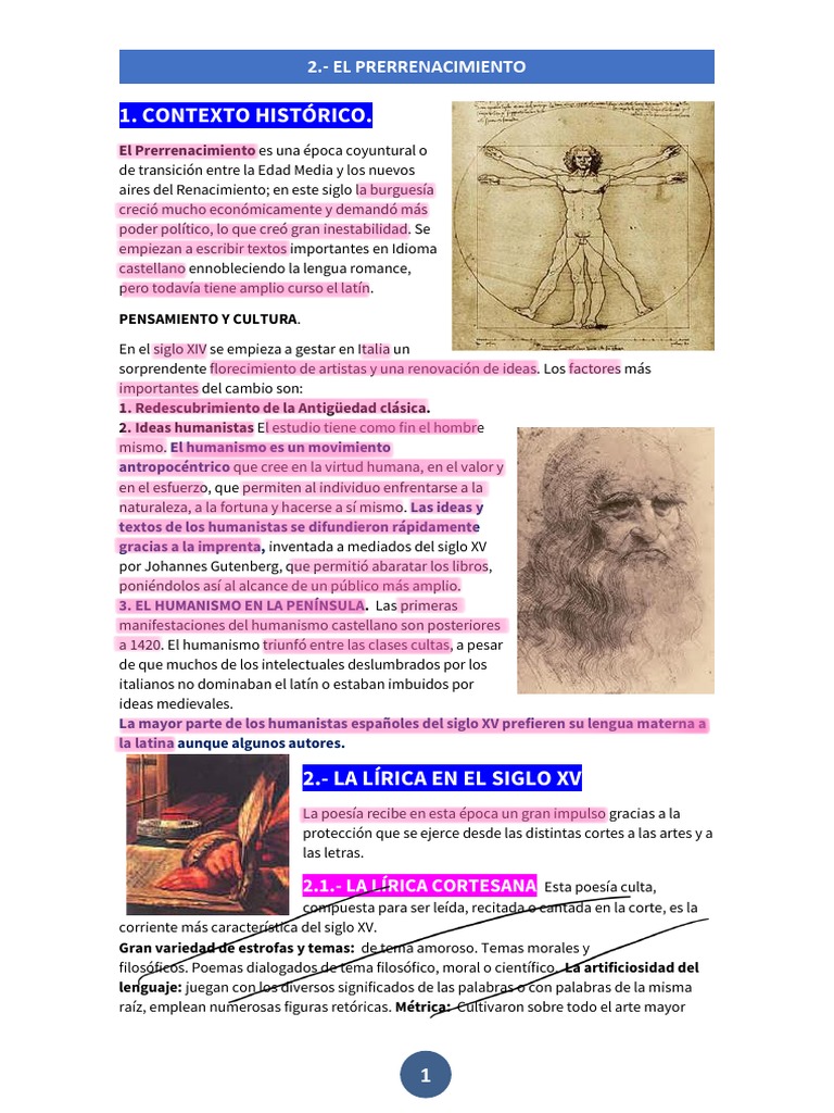 Saber C. El Prerrenacimiento | PDF | Poesía