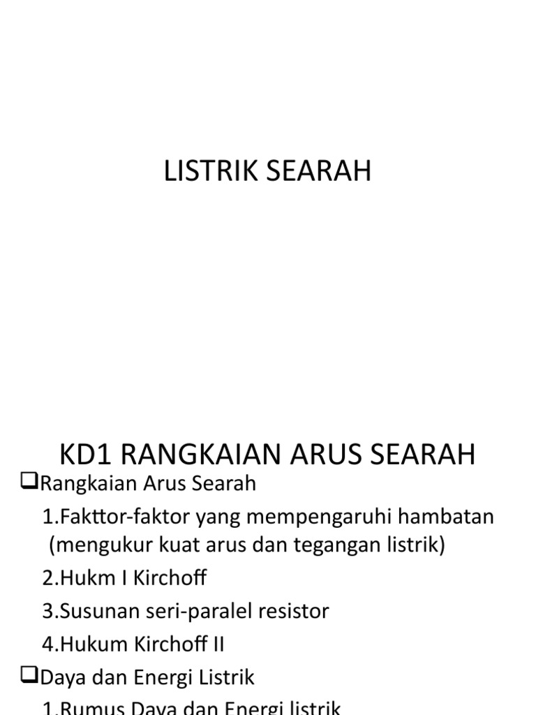 Listrik Searah | PDF
