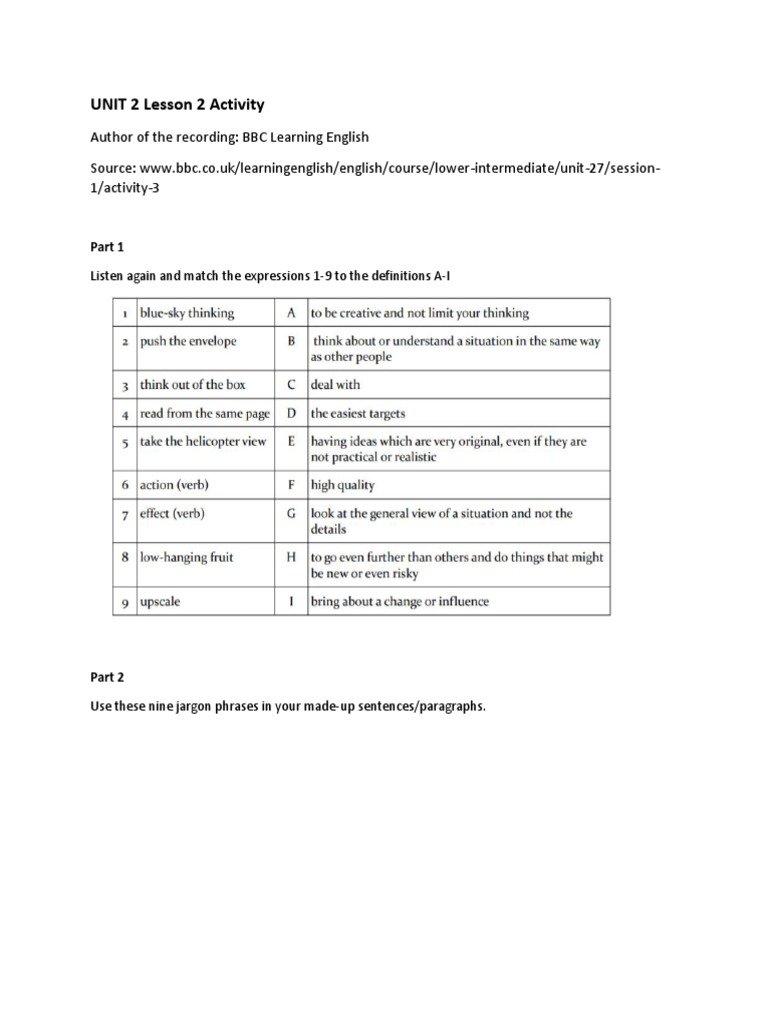 Activity For GEE-FE Lesson 2.2 | PDF
