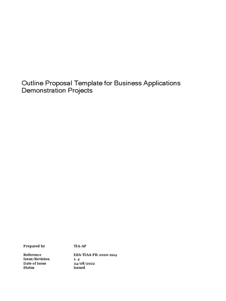 AO10494 - Demo Projects-Outline Proposal - Template | PDF | Market Segmentation | Performance ...