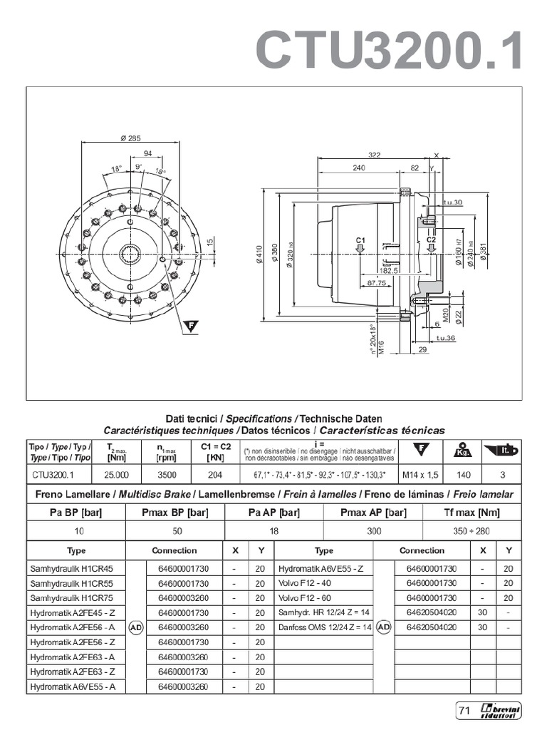 Ctu3200.1 Technical Specification and Dimensions | PDF