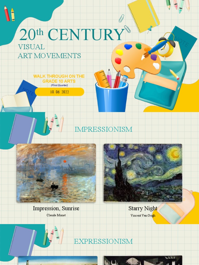 Grade 10 Art: 20th Century Movements | PDF | Impressionism | Abstract Art
