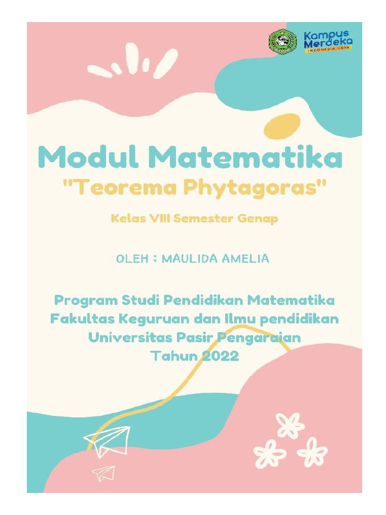 Modul Ajar Teorema Pythagoras Kelas 8 | PDF