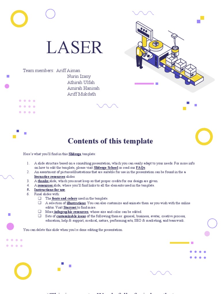 Manufacturing & Process Consulting Toolkit by Slidesgo | PDF | Planets | Drilling