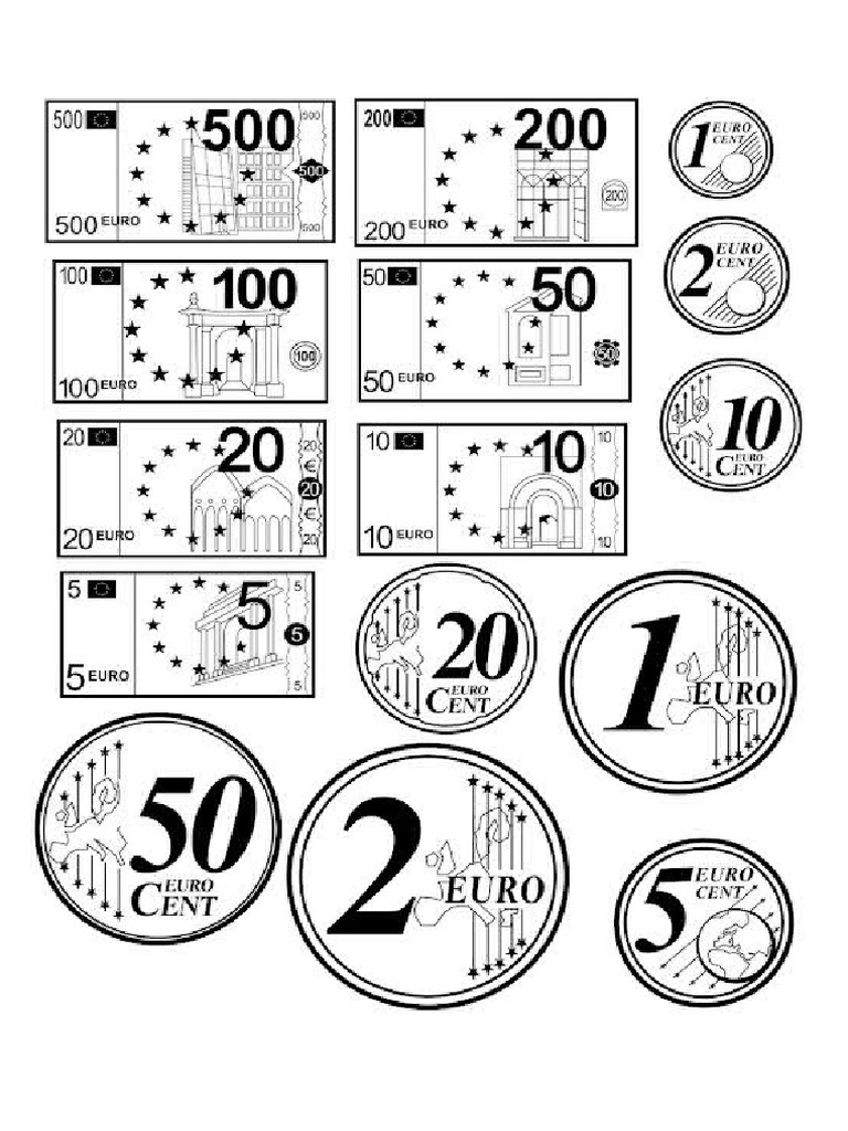 Monedas Colorear | PDF