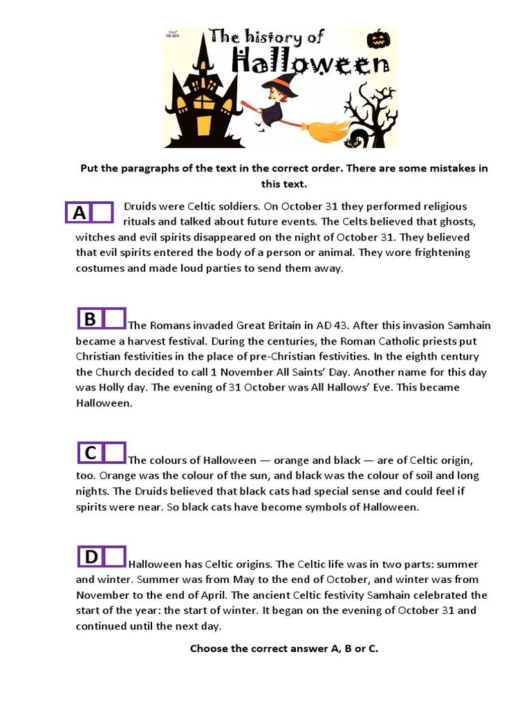 The History of Halloween | PDF | Halloween | Celts