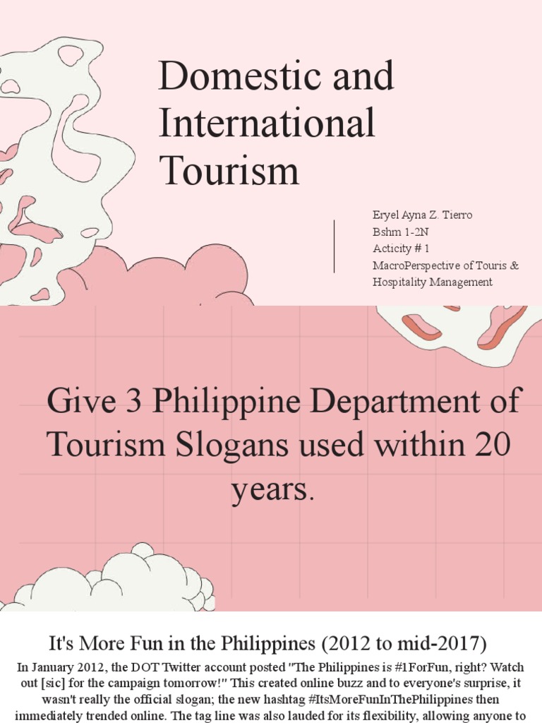 Philippine Tourism Slogans Overview | PDF | Tourism