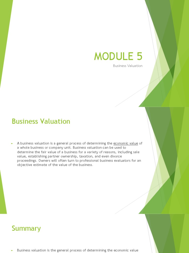 Module 5 | PDF | Discounted Cash Flow | Valuation (Finance)