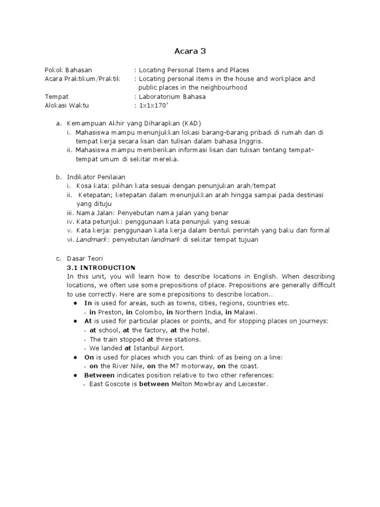 Acara 3 Basic English | PDF | Grammatical Conjugation | Linguistics