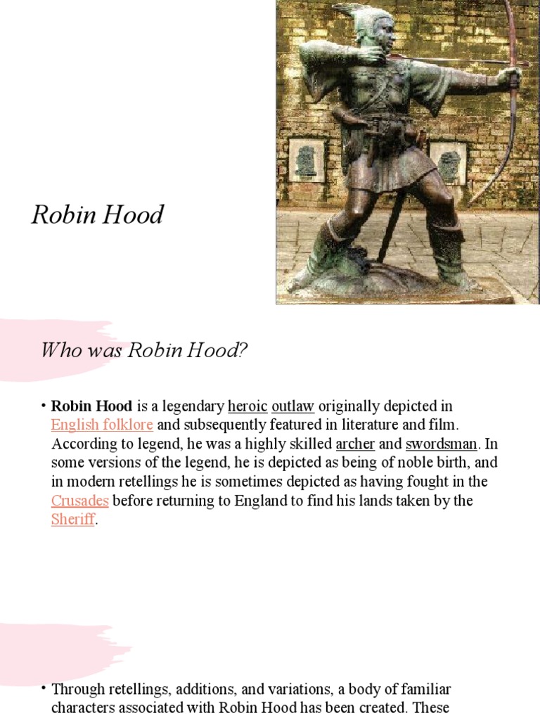 The Legend of Robin Hood Explained | PDF | Robin Hood | Medieval Legends