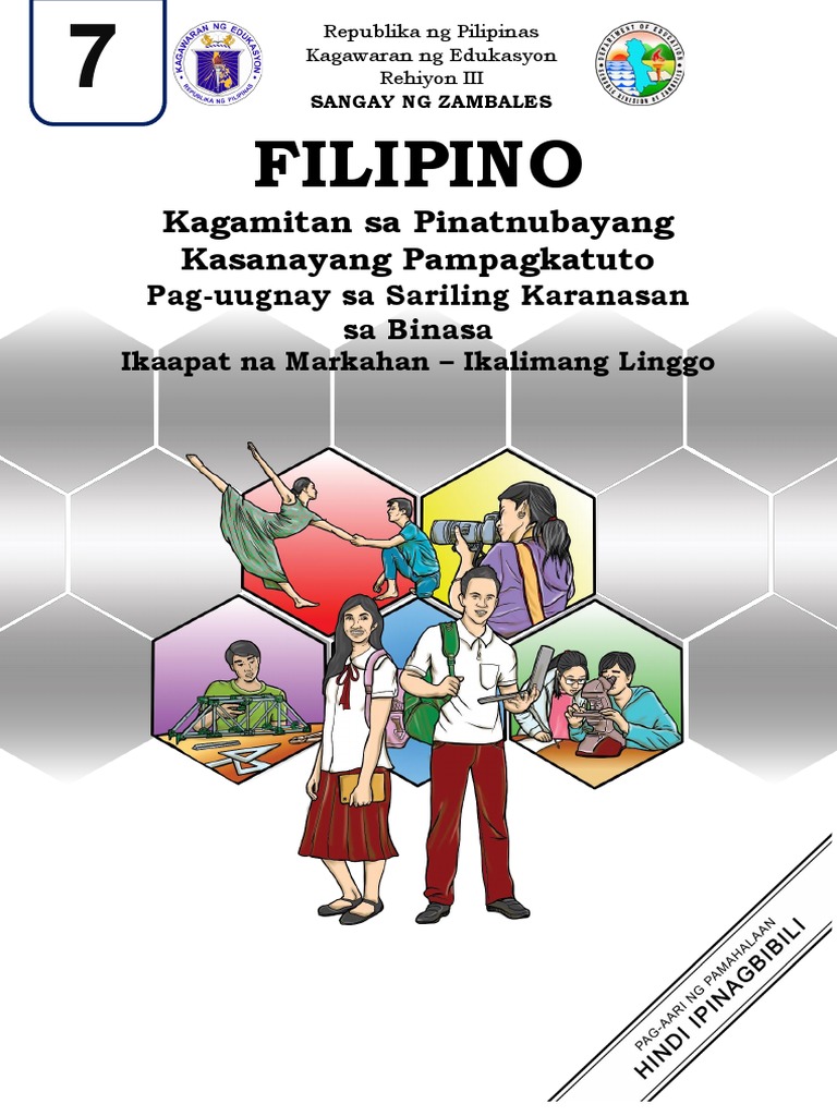 Filipino7 Q4 W5-Pag-uugnay Sa Sariling Karanasan FINAL | PDF