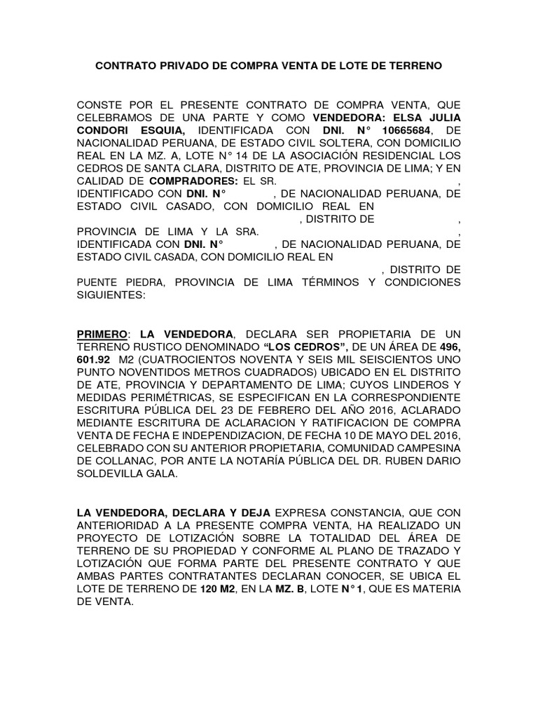 Modelo de Contrato | PDF