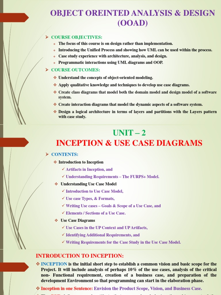 Unit - 2 Inception - UseCase | PDF | Use Case | Conceptual Model