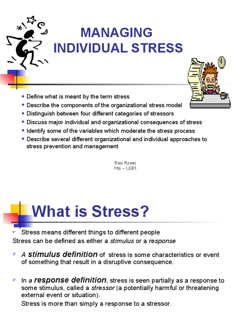 Managing Individual Stress Guide | PDF | Stress (Biology ...