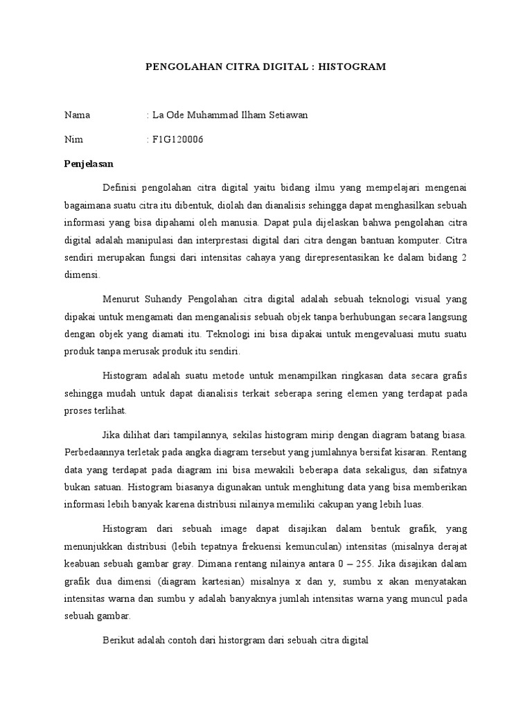 Pengolahan Citra Digital | PDF