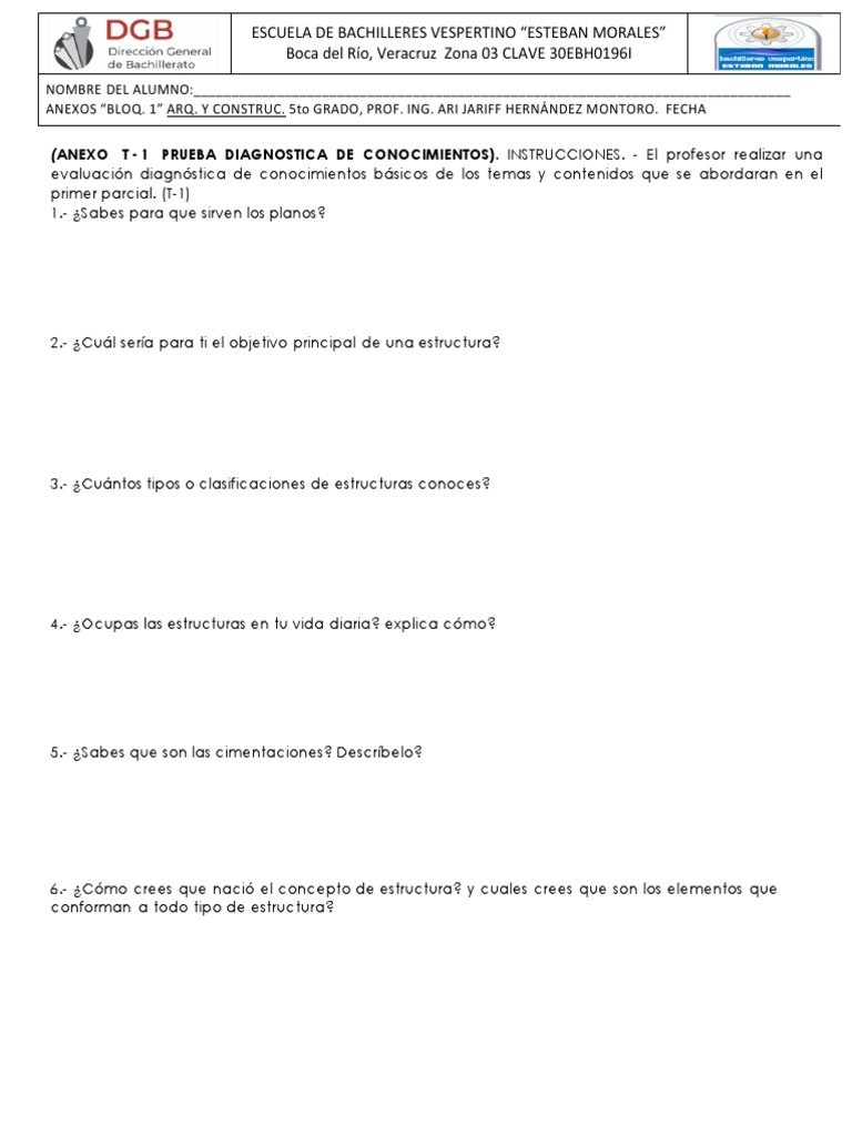 Anexos 2020-2021 Ruta S.D. 2do Parc. Bloq.2 Arq. y Construcc 5to NP | PDF | Dibujo